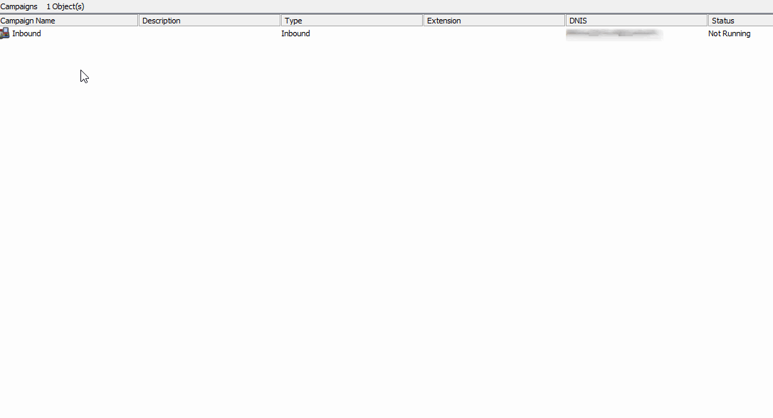 Administrator | Inbound Campaign Busy or Not working