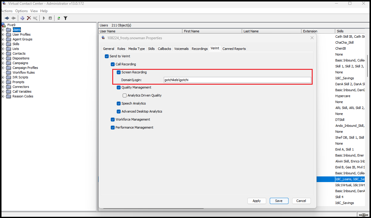 Verint | Screen not Recording Checklist