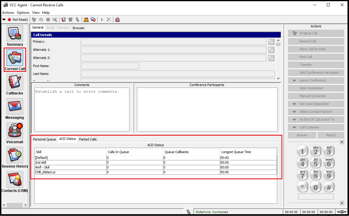 VCC | Agent Application Calls in Queue