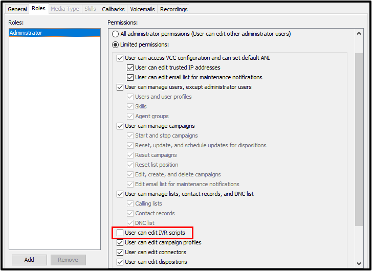 Administrator Creating Removing And Duplicating An Ivr Script And