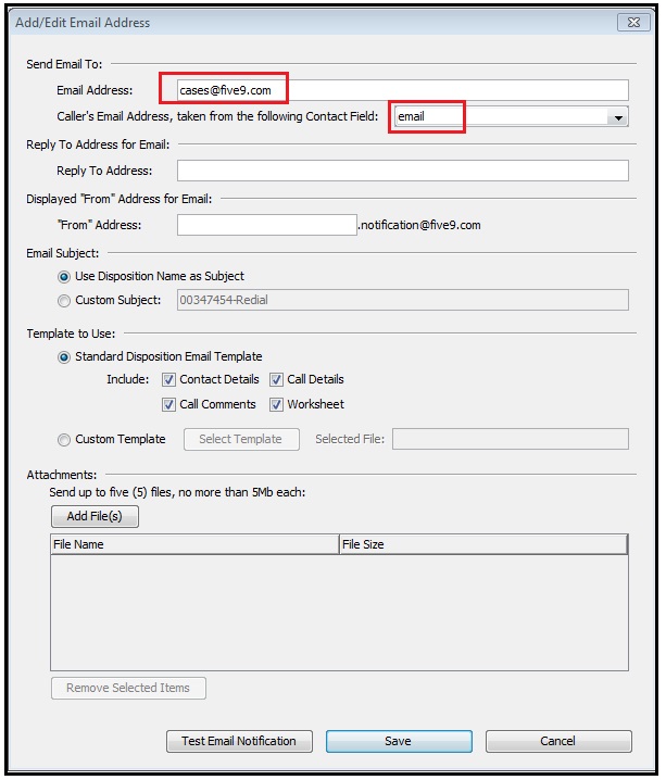 Administrator | How to Setup Email Notification on the Disposition