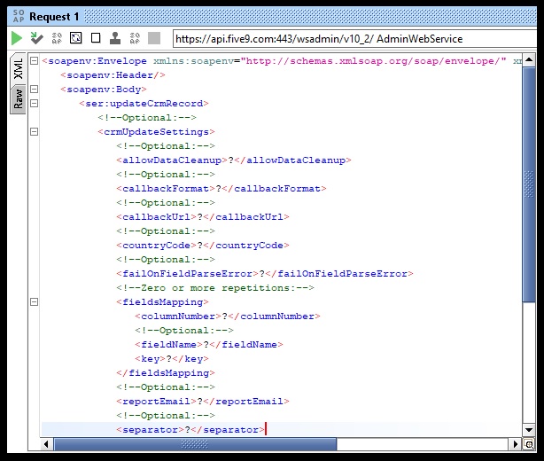 API | How to Update CRM Record via API using SOAP UI