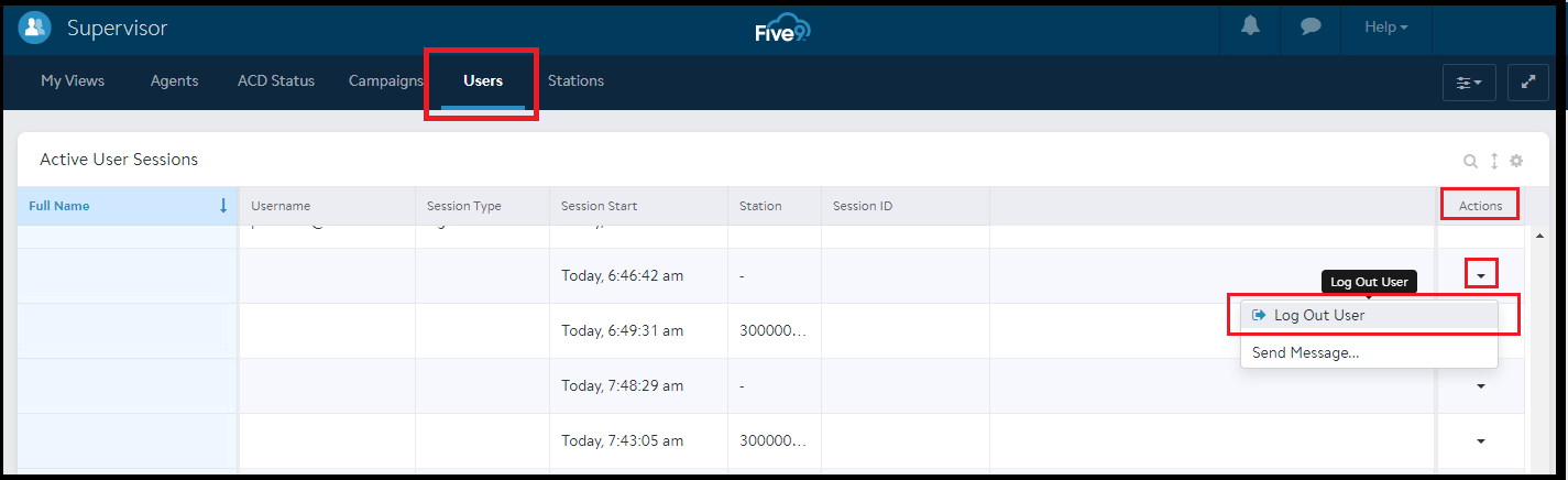 VCC | Force Logout a User