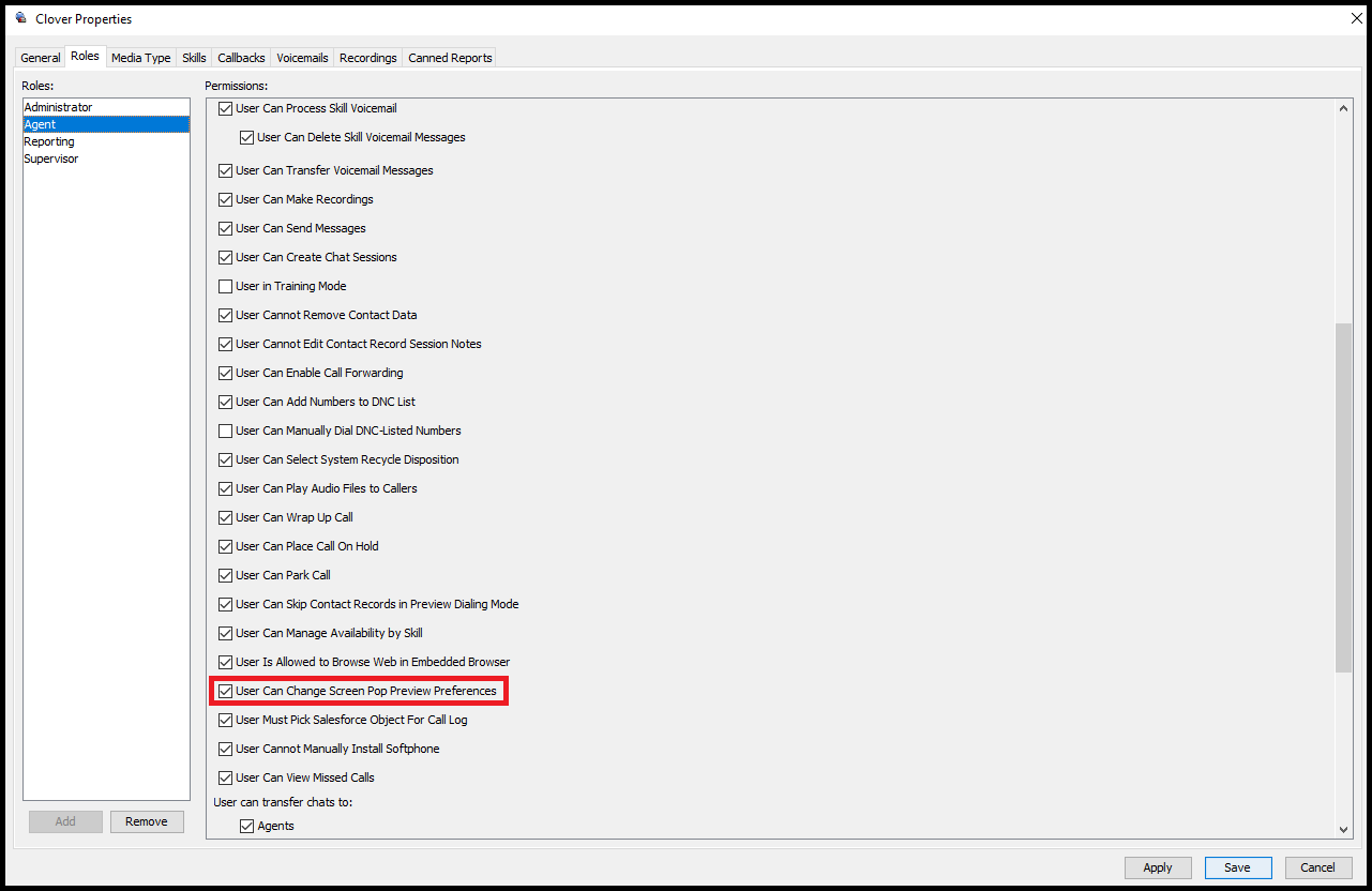 Agent Desktop Plus | Enabling/Disabling Incoming Call Pop-up